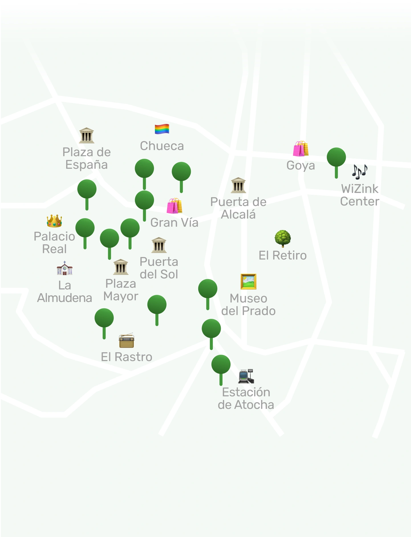 Map of Madrid